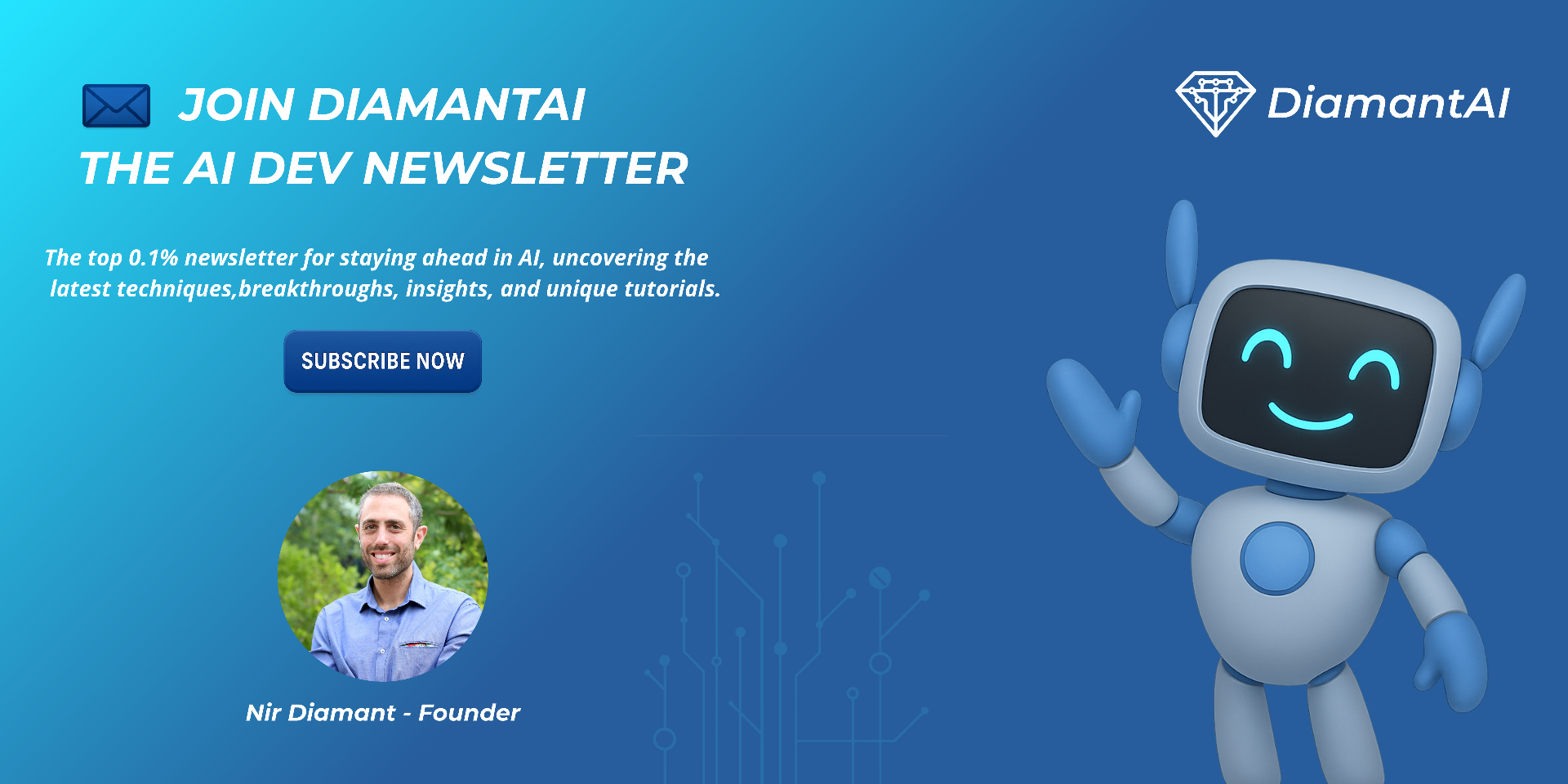 Nir Diamant - DiamantAI | GenAI Tutorials, AI Agents, RAG Pipelines | AI Engineer & Developer ...